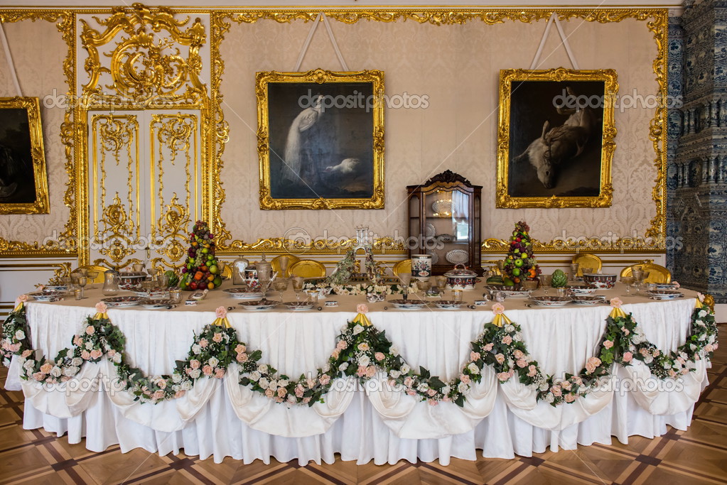Emperor dining table set in Russia Stock Photo by ©sasilsolution 12692244