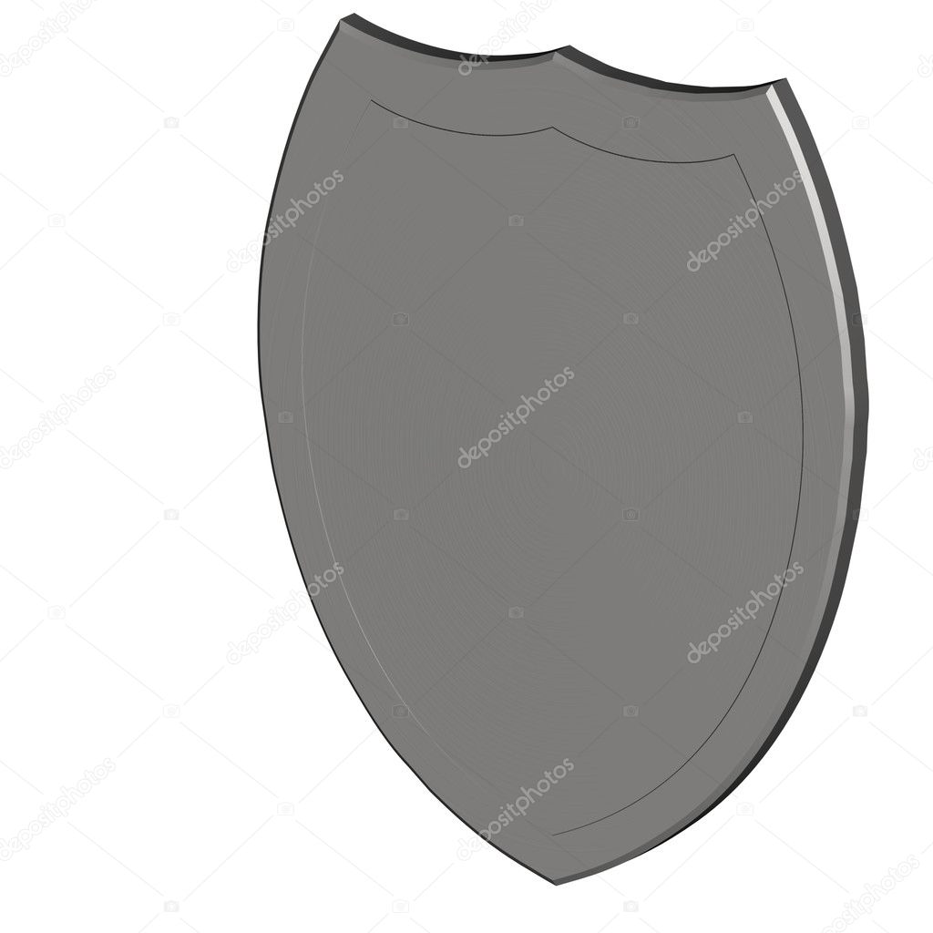 Classical sheild isolated on the white — Stock Photo © richter1910 ...