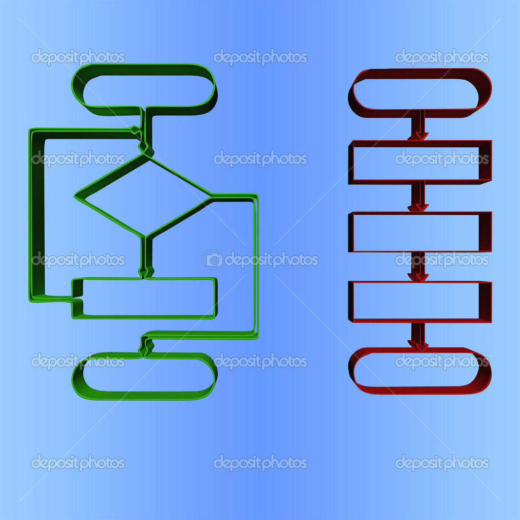 Project flow chart diagram — Stock Photo © richter1910 #29911567