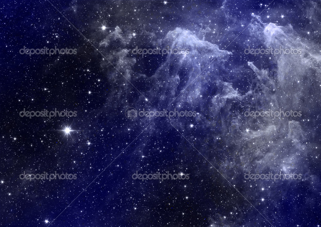 Star field in space and a nebulae Stock Photo by ©richter1910 43969443
