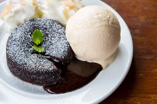 Chocolate lava cake - Stock Image - Everypixel