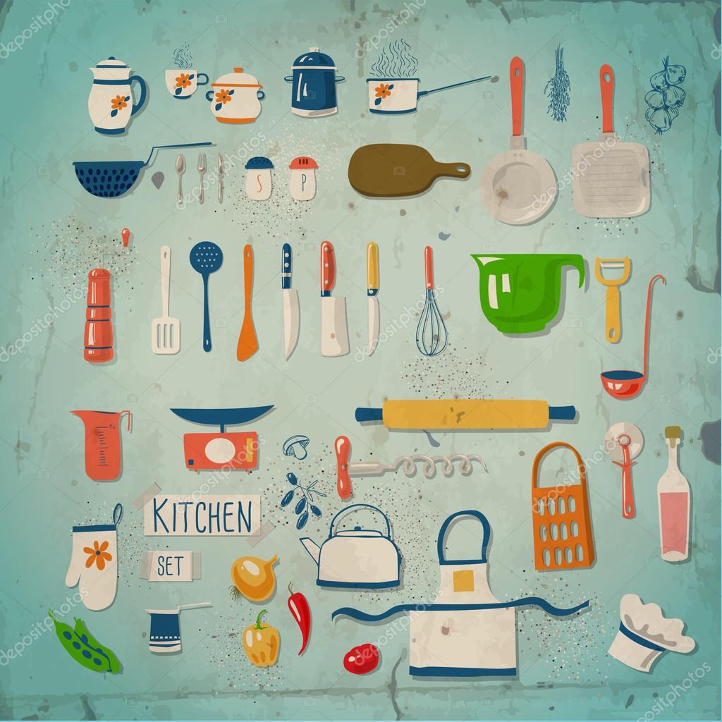 Kitchen set Stock Vector by ©katerinamk 49310975
