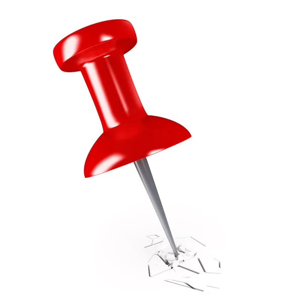 Red plastic pushpin isolated on white Stock Photo by ©SSilver 77162123