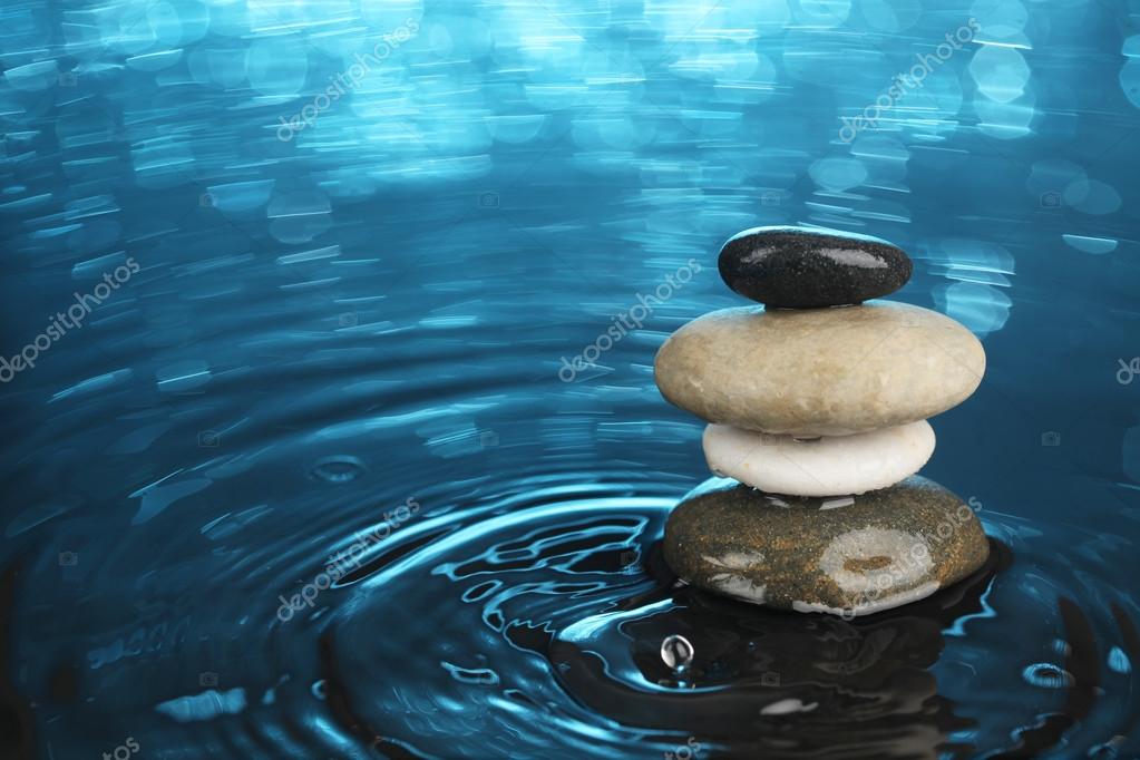 Balanced stones in water Stock Photo by ©SSilver 47396267