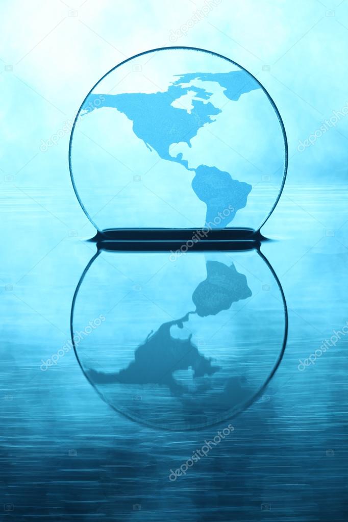 Earth on water Stock Photo by ©SSilver 50961287