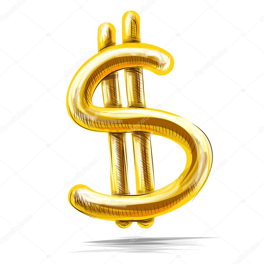 Signo de pesos dorados — Vector de stock © Chuhail #21192237