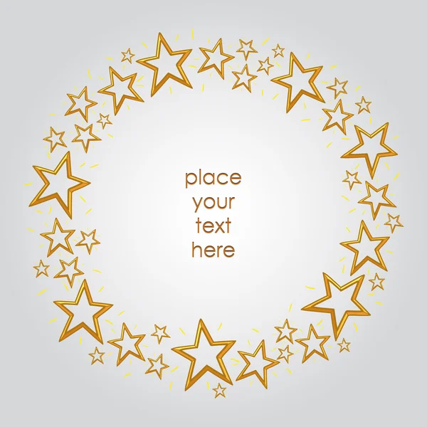 Stars border frame. — Stock Vector © Chuhail #37711565