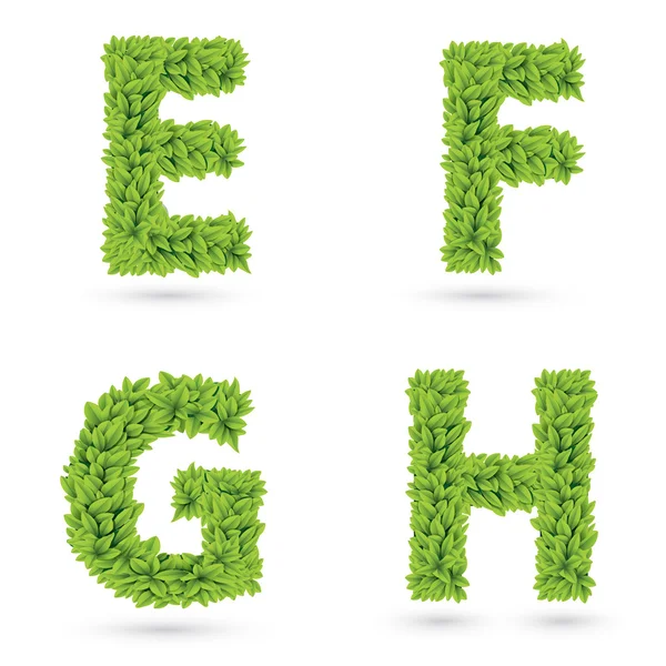 Grass alphabet Vector Images | Depositphotos