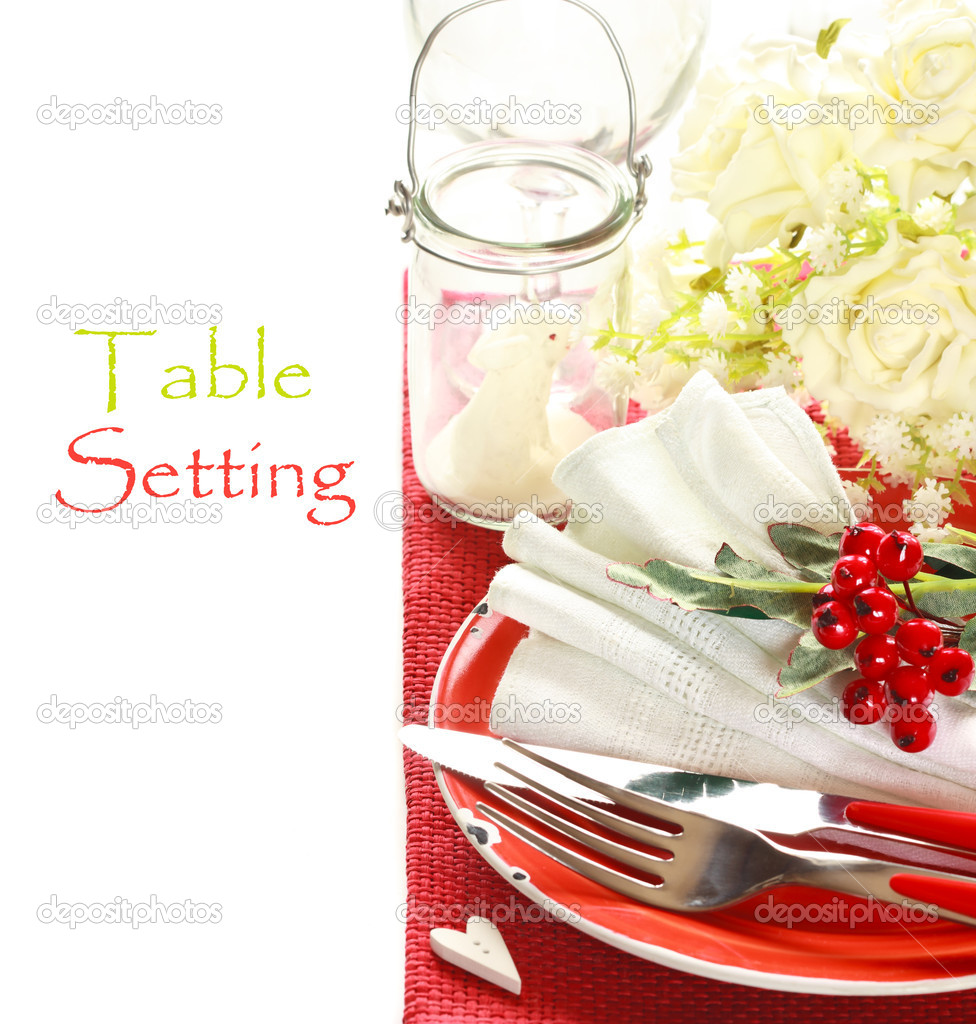 Table setting. Stock Photo by ©lidante 19014577