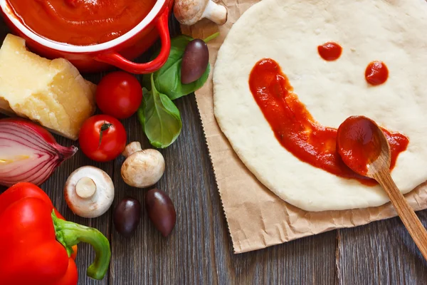 Pizza making Stock Photos, Royalty Free Pizza making Images | Depositphotos