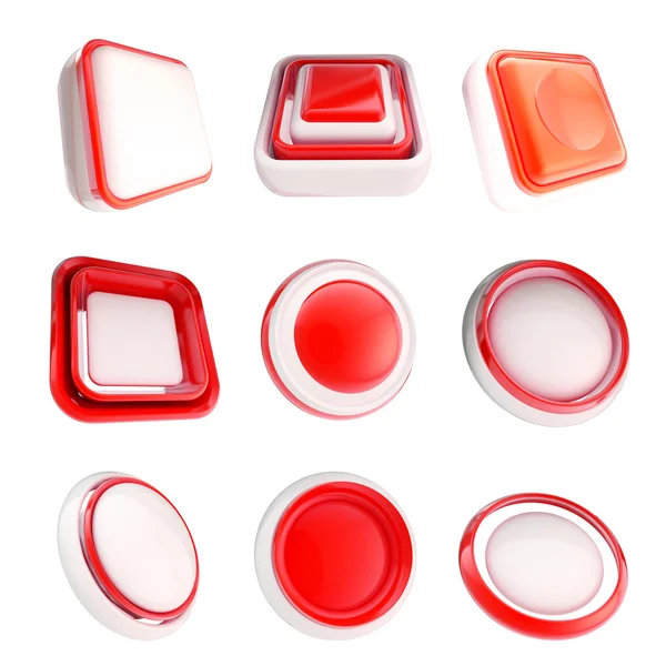 Set of plastic template buttons isolated Stock Photo by ©nbvf89 11359295