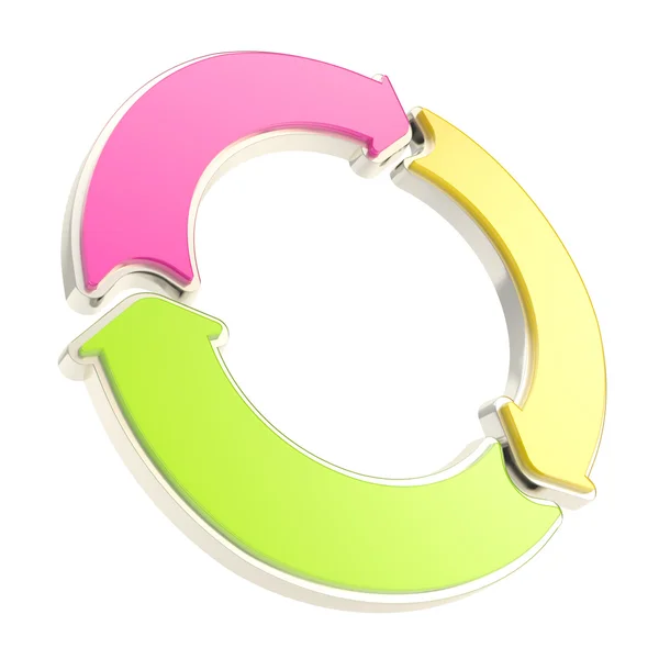 Three glossy arrow segment emblem tag isolated Stock Photo by ©nbvf89 ...