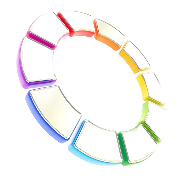 Round circle frame made of ten segments isolated Stock Photo by ©nbvf89 ...