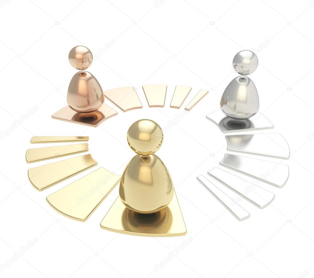 Multi user network connection emblem icon isolated Stock Photo by ...