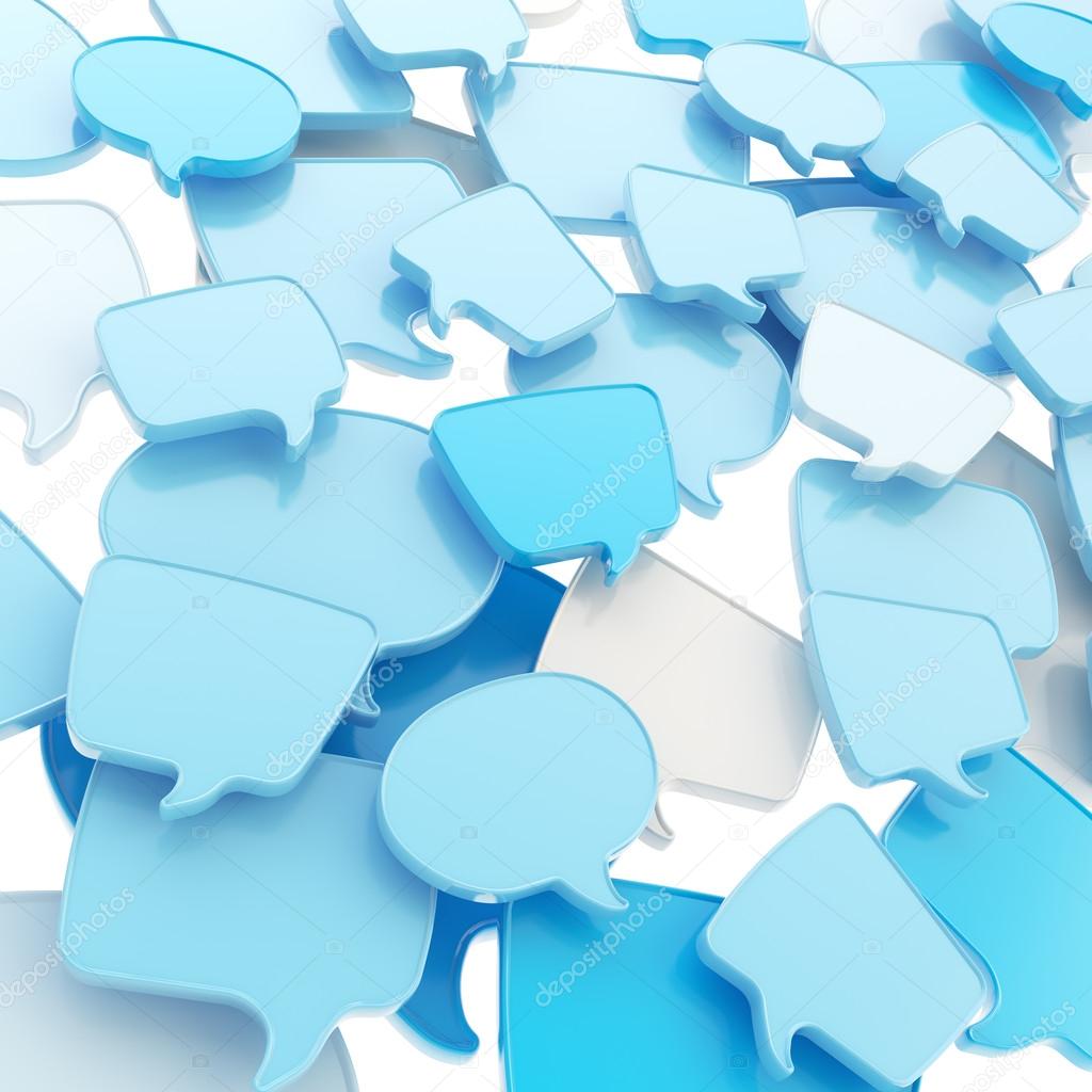 Group of speech text bubbles as abstract background Stock Photo by ...