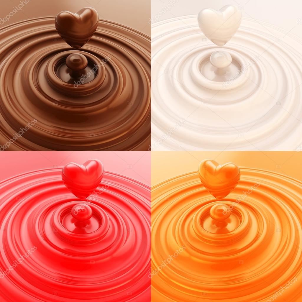 Heart shape liquid drop Stock Photo by ©nbvf89 25450115