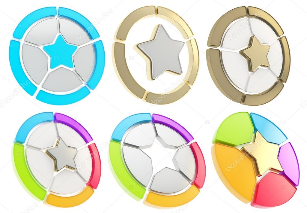 Star icon emblem isolated over white Stock Photo by ©nbvf89 25450143