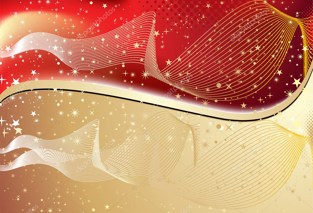 Abstract golden wave background Stock Vector by ©rioillustrator #16636975