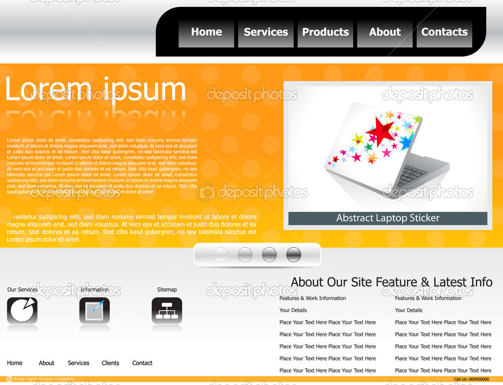 Abstract web template Stock Vector by ©rioillustrator 18157223