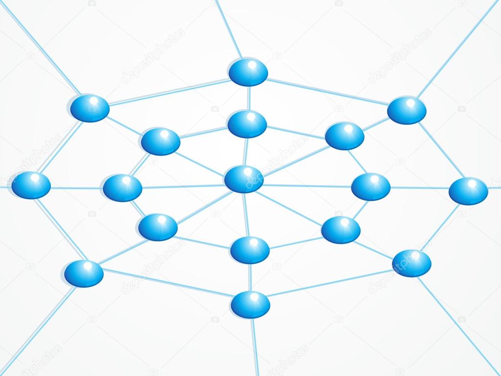 Abstract network map Stock Vector Image by ©rioillustrator #18503075