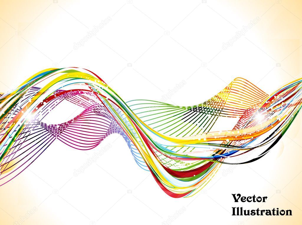 Abstract colorful shiny wave background Stock Vector by ©rioillustrator ... Abstract colorful shiny wave background Stock Vector by ©rioillustrator ...