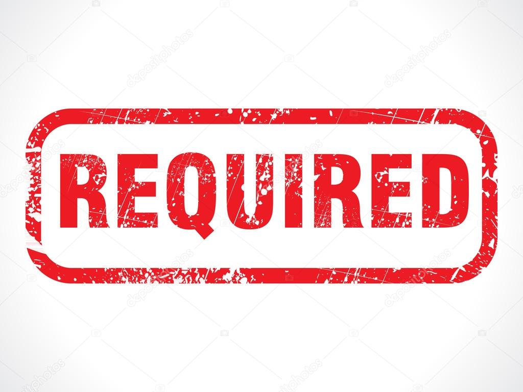 Abstract red required grungy stamp — Stock Vector © rioillustrator ...