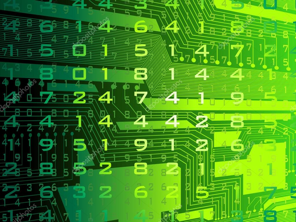 Abstracto verde digital fondo diseño Vector de stock por ...