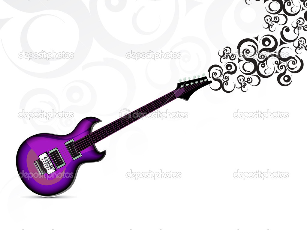 Abstract musical guitar background Stock Vector by ©rioillustrator 22558659