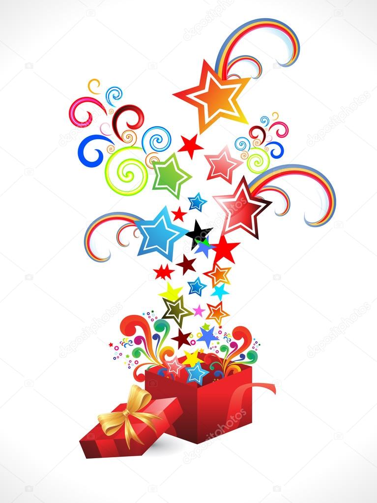 Abstract colorful magic box explode — Stock Vector © rioillustrator ...