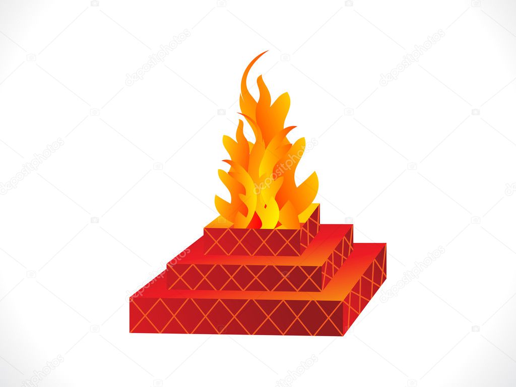 Abstract indian traditional havan Stock Vector Image by ©rioillustrator ...