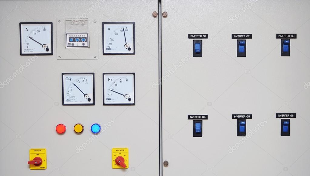 Active high voltage electric panel meter Stock Photo by ©jaggat 27032669