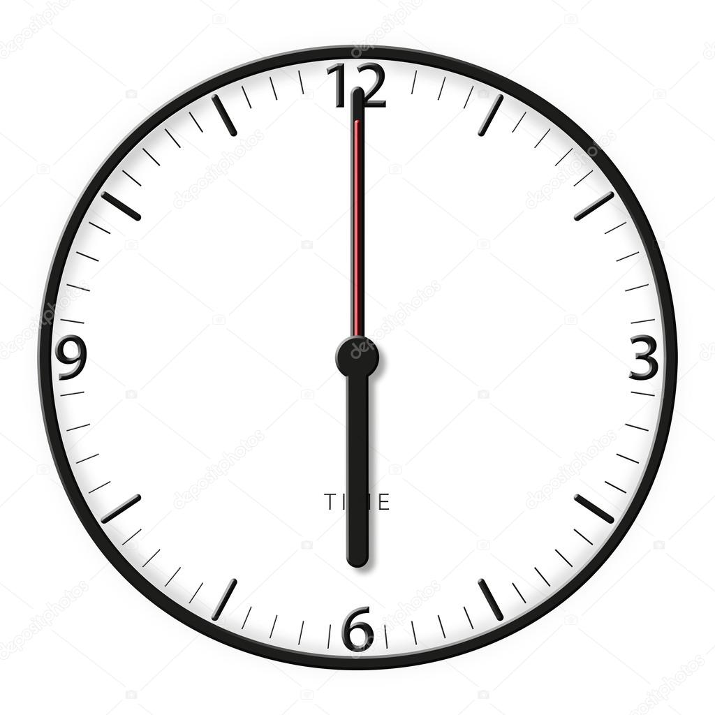 Uhr - 6.00 — Stockfoto © ultrakreativ #26977613