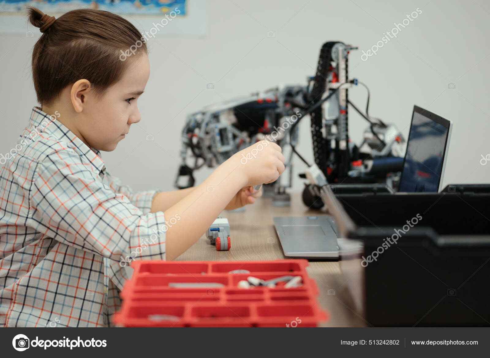 Boy Builds Fully Functional Robot and Programs it with Laptop for His ...