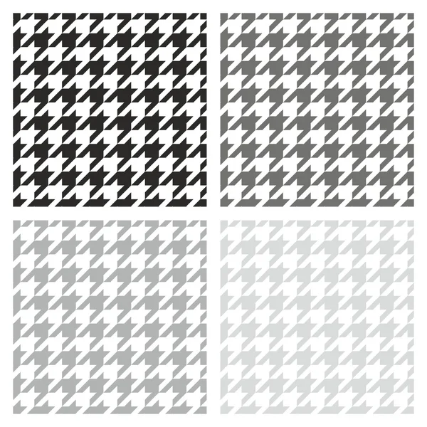 Houndstooth vector seamless pattern or background set in black, white ...