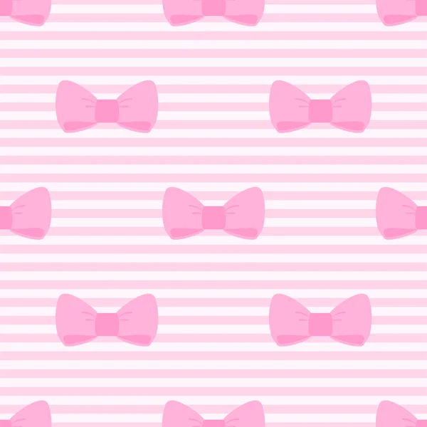 Sweet pink bow seamless vector pattern or background Stock Vector Image ...