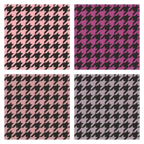 Pastel houndstooth vector seamless pink, blue, green, violet and white ...
