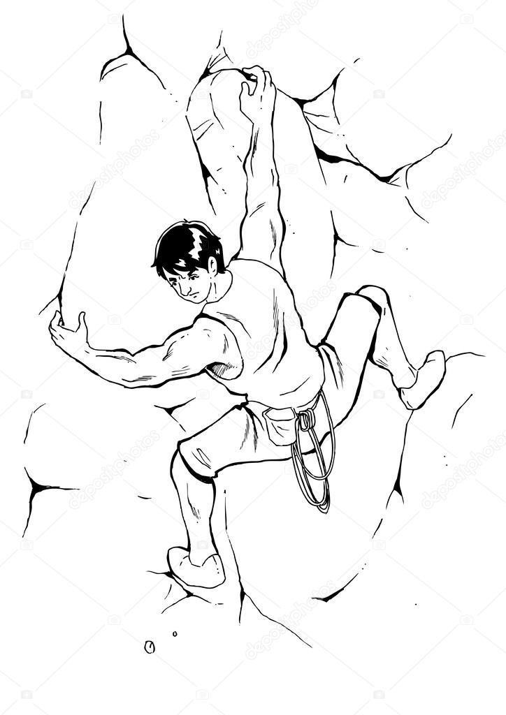 Rock Climbing Stock Vector Image by ©rudall30 #38770361