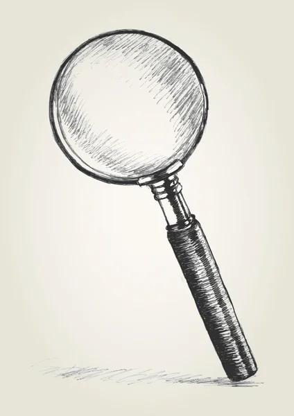 Magnifying glass drawing Vector Images | Depositphotos