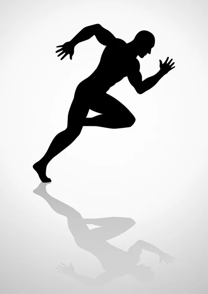 Sprinter start vector silhouette Vector Art Stock Images | Depositphotos