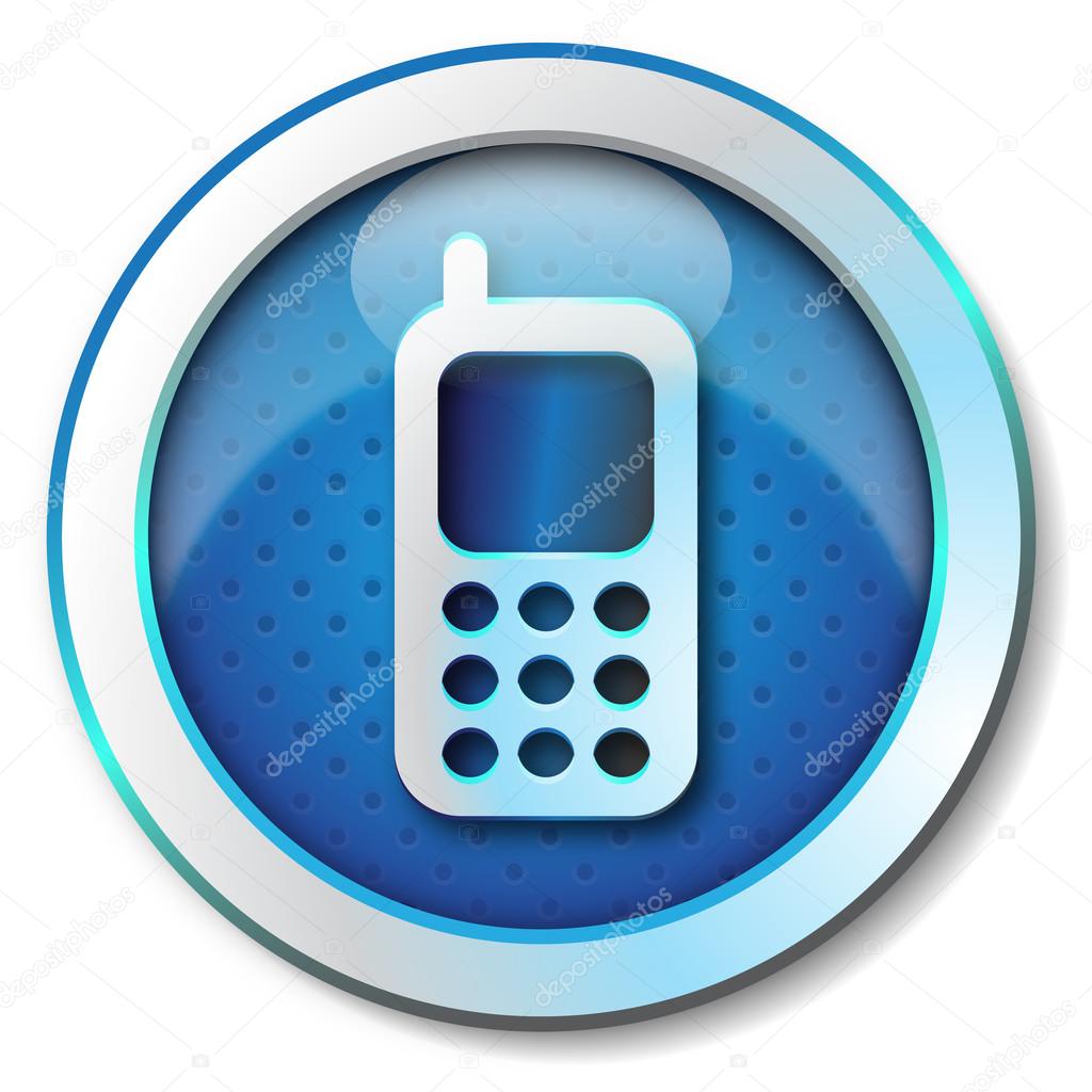 icono de celular — Fotos de Stock © MedusArt #12938110