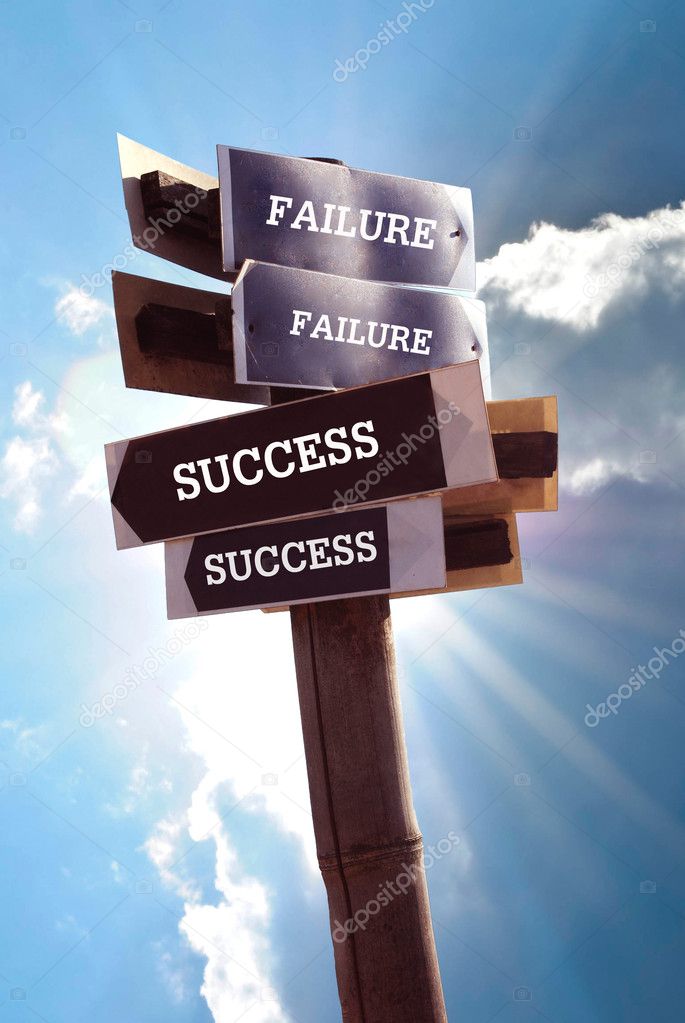 Two road signs with words success and failure Stock Photo by ©niamwhan ...