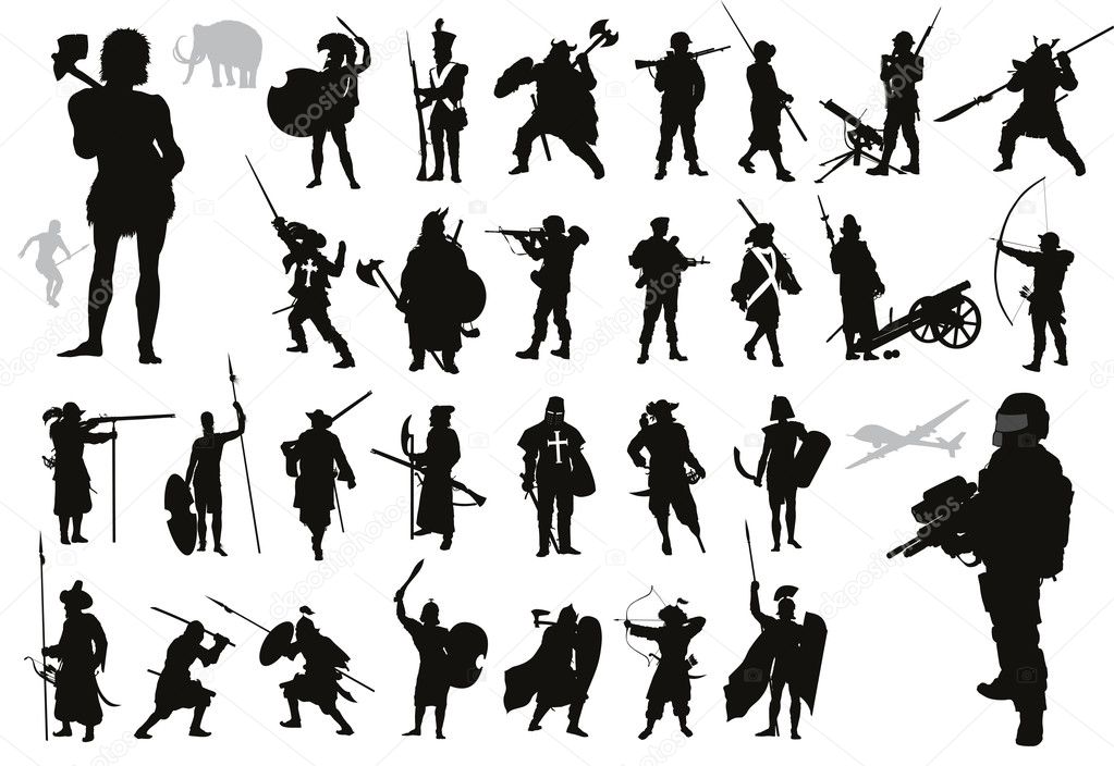 Warriors collection. Vector Stock Vector Image by ©leopolis #46745861