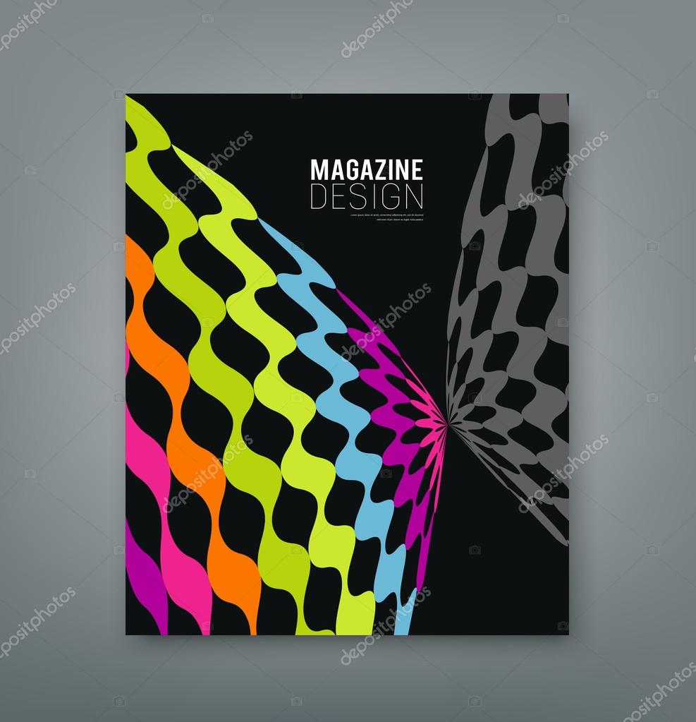 Cover magazine abstract butterfly design Stock Vector Image by ©Sarunyu ...