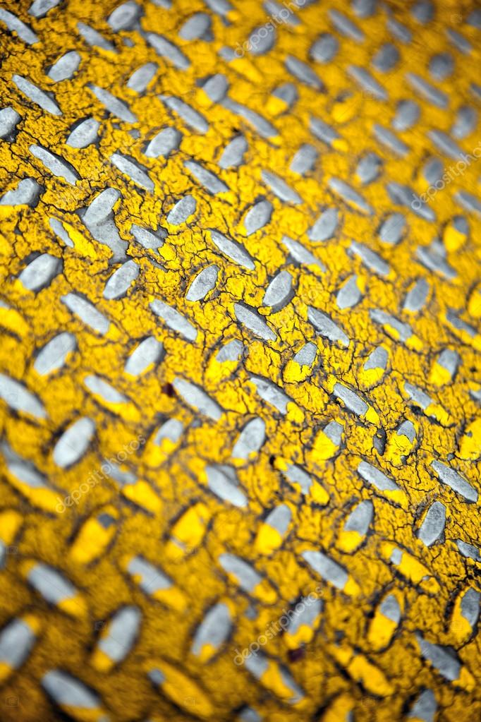 Yellow Diamond Plate Metal — Stock Photo © ArenaCreative #25027615