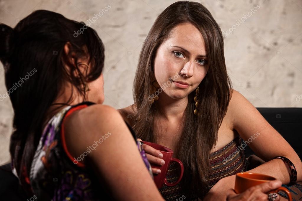 Disappointed Woman Sitting on Sofa Stock Photo by ©creatista 13607191