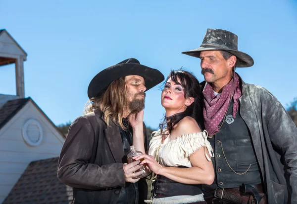 Old West Characters Pose — Stock Photo © creatista #38393349