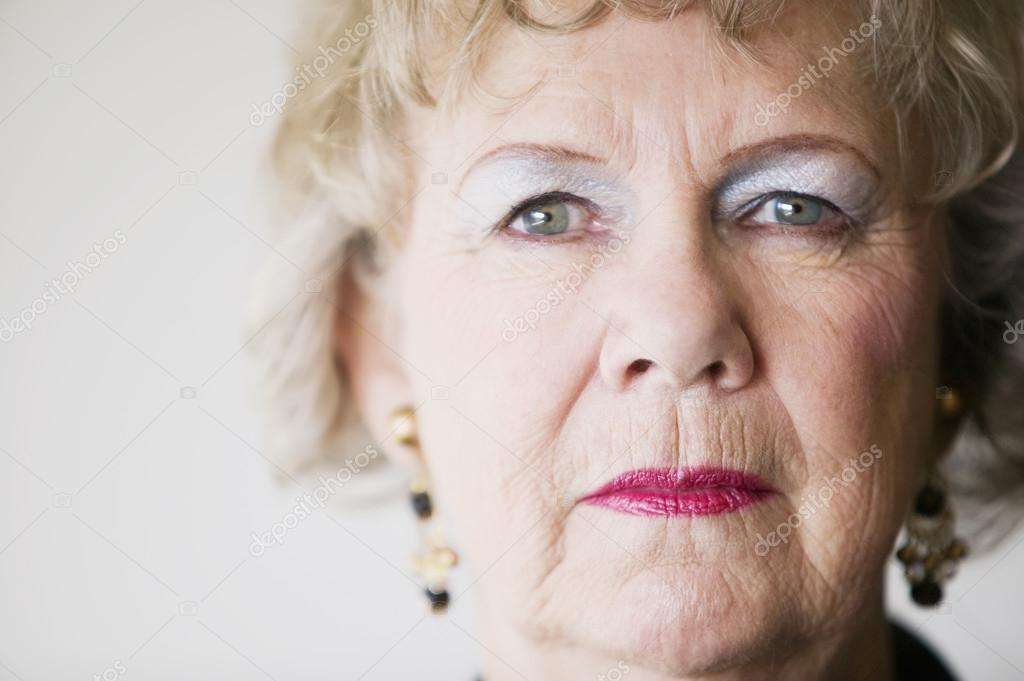Senior Woman with a Blank Stare — Stock Photo © creatista #39447043