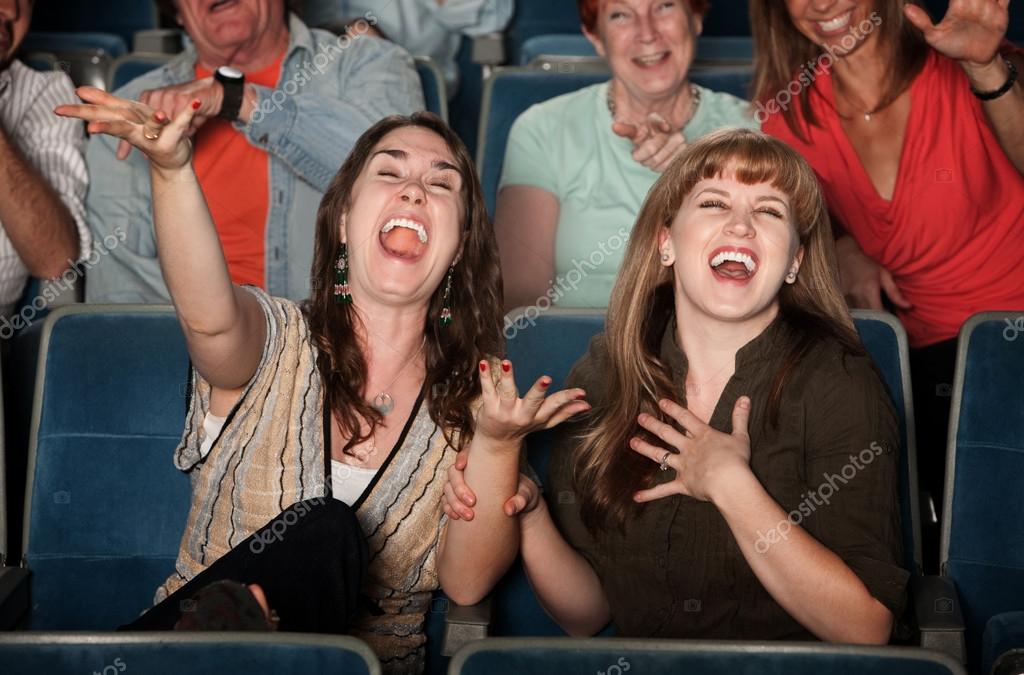 Laughing Women in Audience — Stock Photo © creatista #40924811