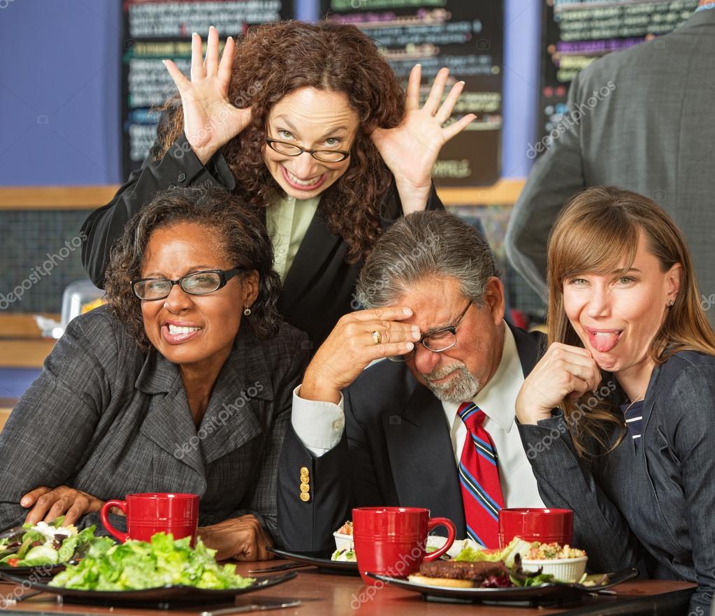 Business People in Awkward Pose — Stock Photo © creatista #44606131