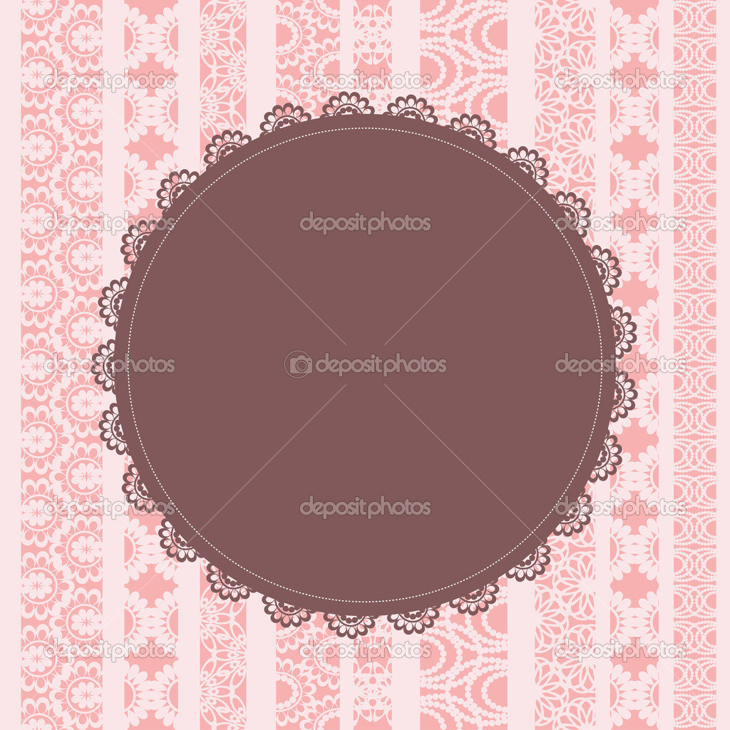 Elegant doily on lace background for scrapbooks Stock Vector Image by ...